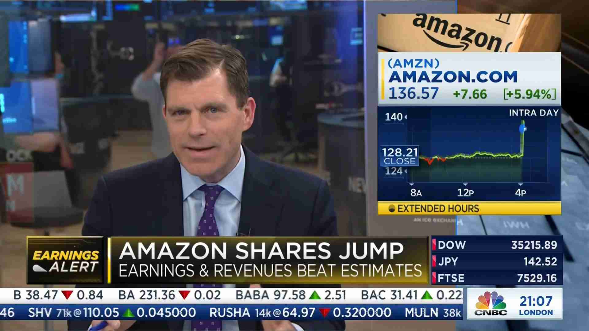 AMAZON.COM(AMZN) Earnings Alert - First on CNBC | 日経CNBC online